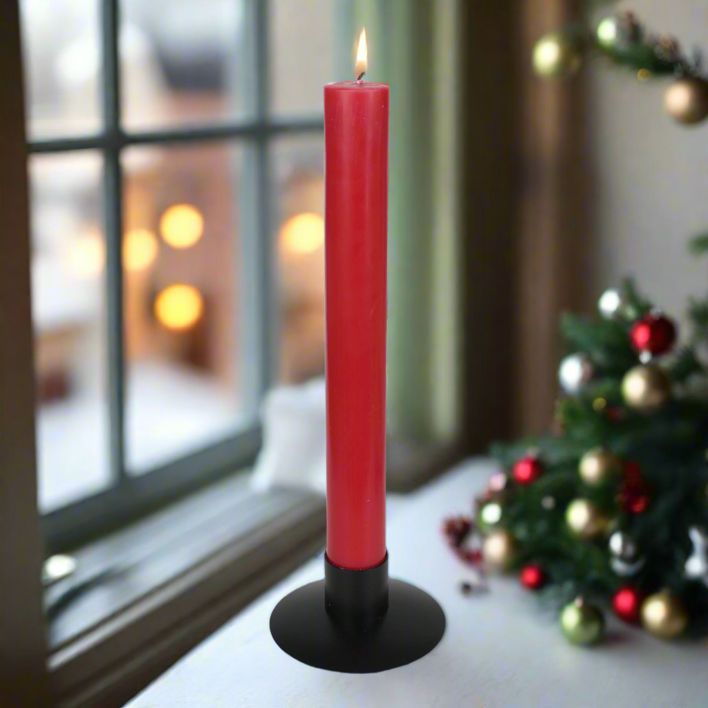 Traditional Red Christmas Candle – Corrib Candles